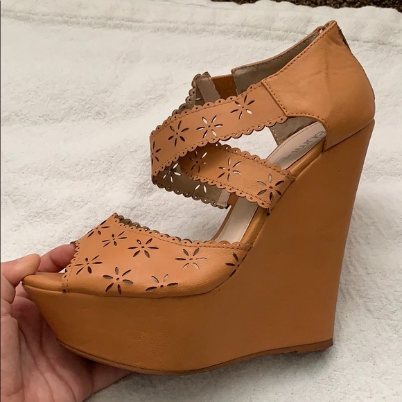 Bumper | Shoes | Bumper Brown Wedge Heels | Poshmark